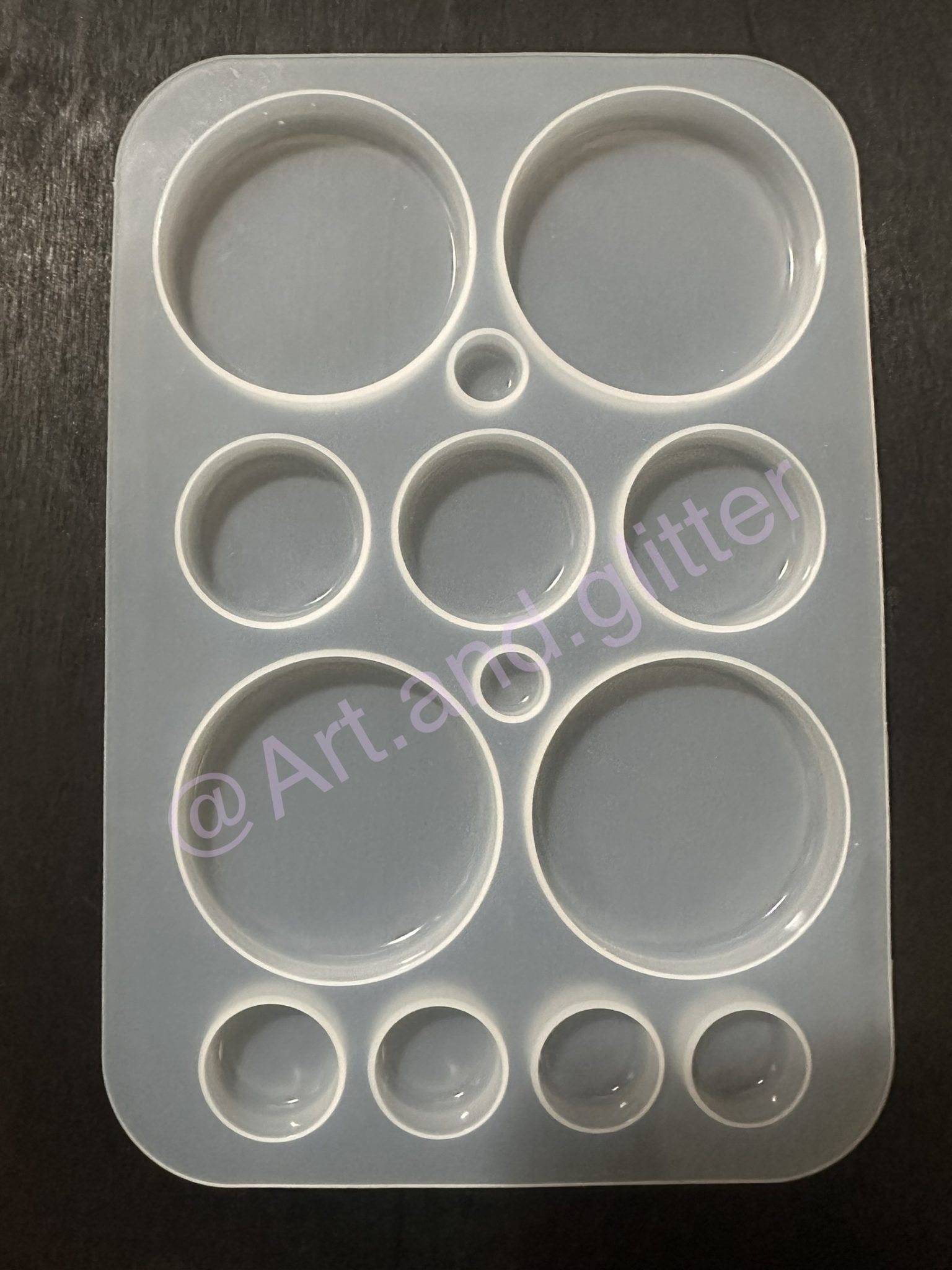 Molde varios círculos 5cm, 3cm, 2cm, 1cm de diámetro, total 13 ...