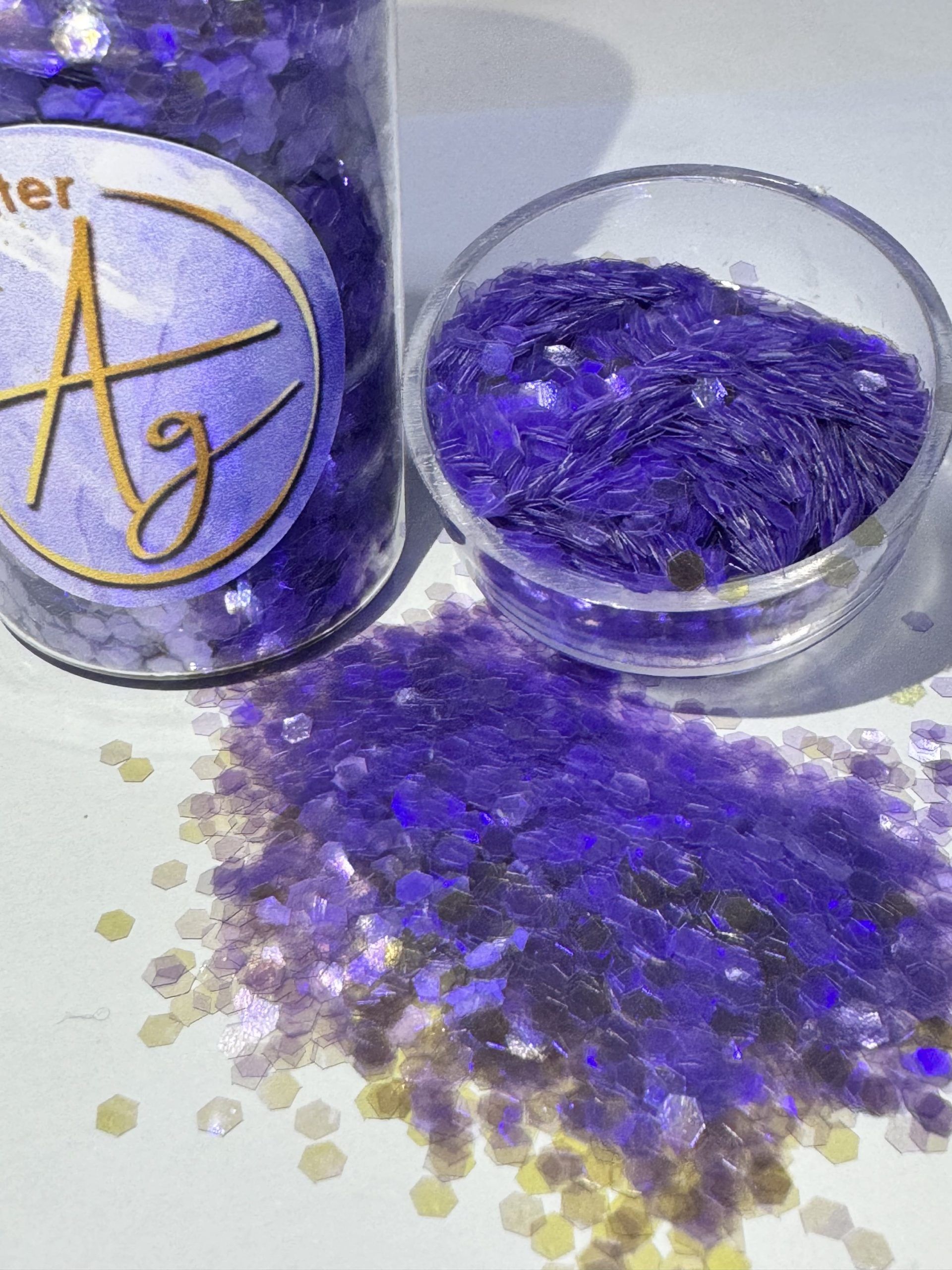 Glitter Escamas de sirena Morado grueso 869 – Art and Glitter
